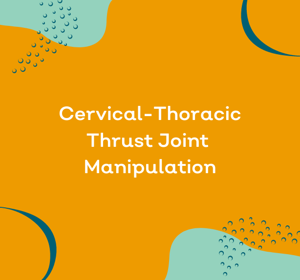 Focus on the safe and effective use of thrust joint manipulation in the ...